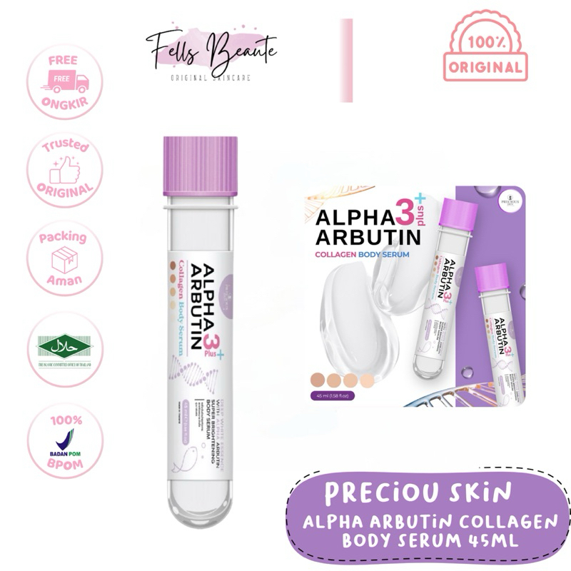 Jual Precious Skin Alpha Arbutin Collagen White Booster Body Serum 45ml ...