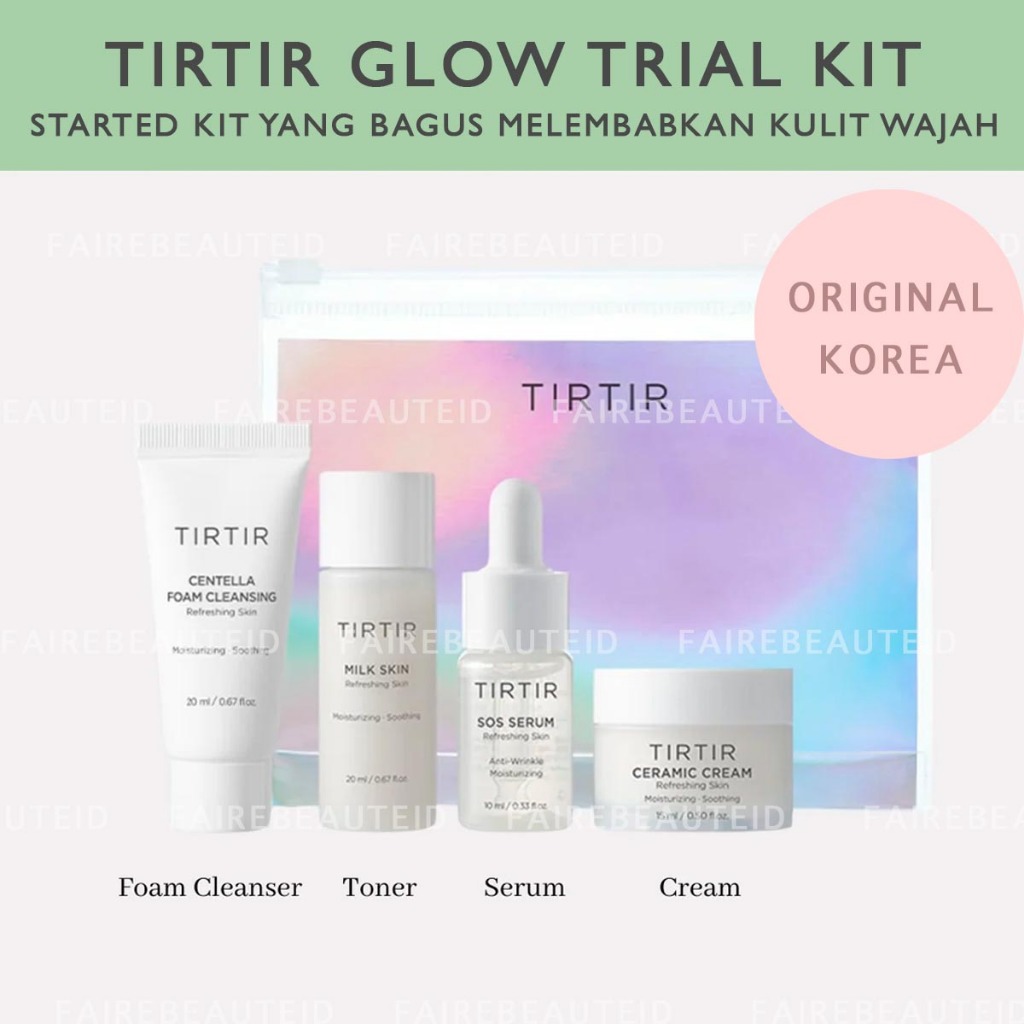 Jual [PRE ORDER] TIRTIR GLOW TRIAL KIT SET 4in1 | ORIGINAL KOREA 100% ...