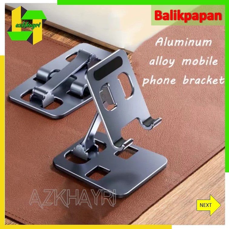 Jual Phone Stand Desk Holder Besi Aluminium Meja Foldable HD369 ...