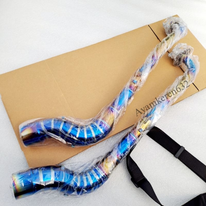 Jual big elbow pipe rs125 xrm 100 110 125 wave fury raider j smash rusi ...