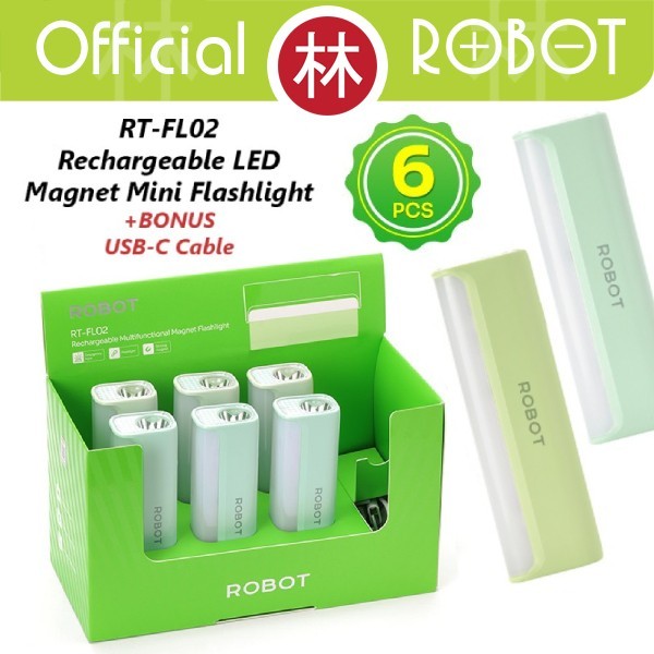 Jual Robot RT-FL02 Emergency Light Senter Rechargeable LED Mini ...