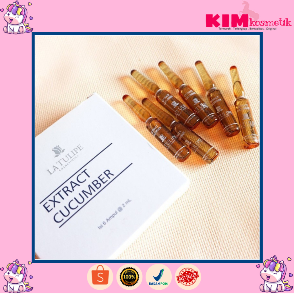 Jual LA TULIPE EXTRACT CUCUMBER (6 AMPUL X 2ML) | Shopee Indonesia