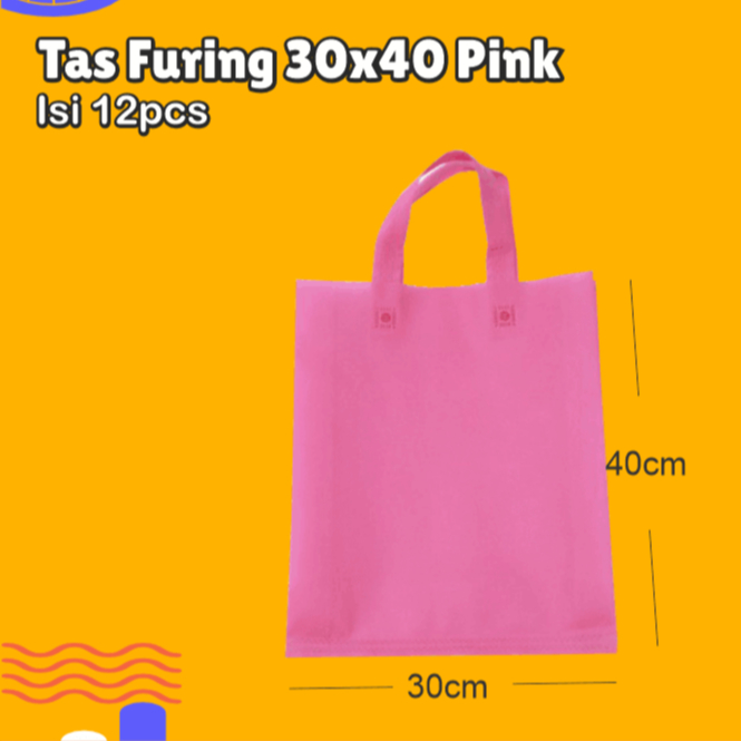 Jual Tas Furing Polos 30x40 Tas Furing Polos Tas Kain spunbond bag ...