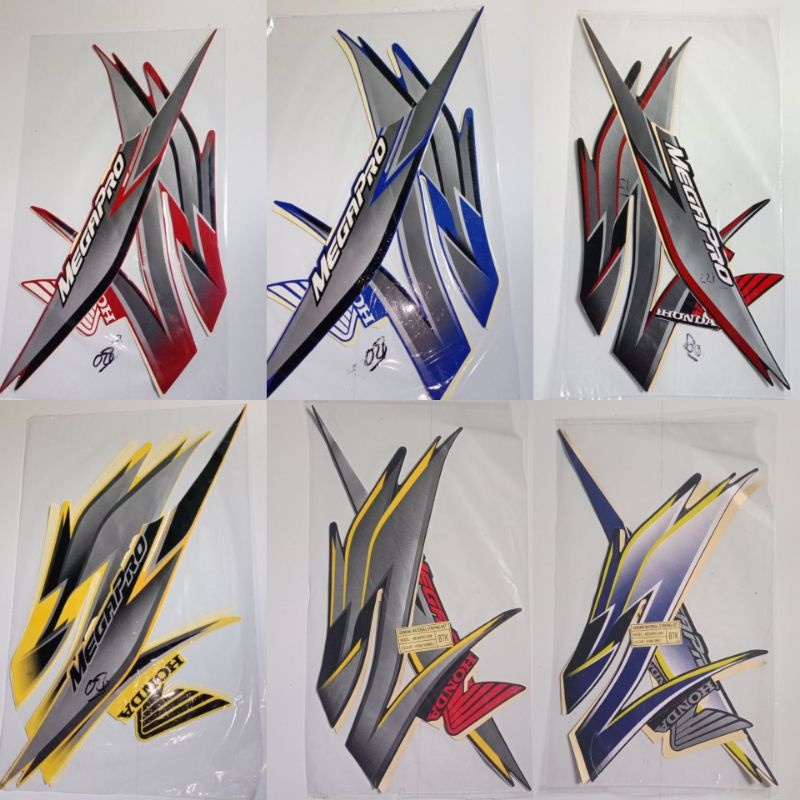 Jual Stiker Sticker Striping Honda Mega Pro 2008 List Les Body Motor ...