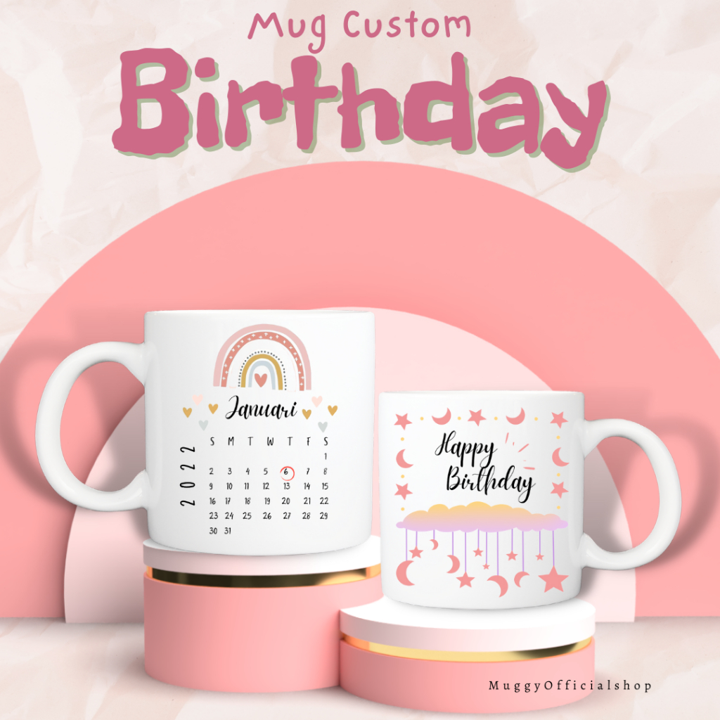 Jual Mug Custom Birthday gift lucu murah | Shopee Indonesia