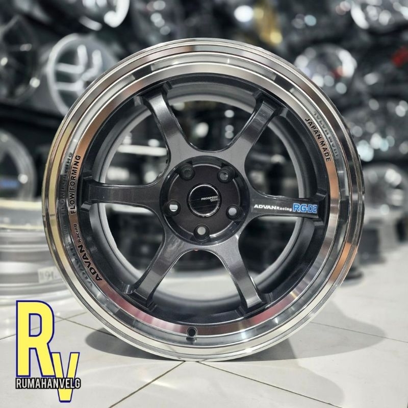 Jual jual velg mobil racing R18 ADVAN RG D2 FLOW FORMING LEBAR 9,5 velg mobil ring 18 velg ...