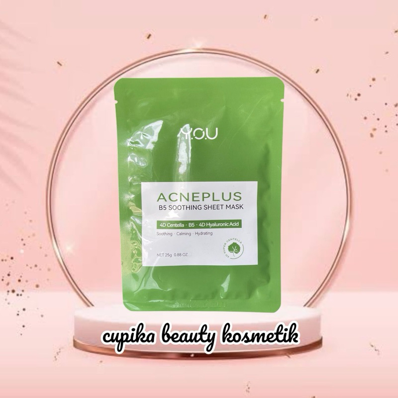Jual [a,ex] YOU SHEET MASK B5 ACNE SOOTHING - MASKER WAJAH TISU YOU ...