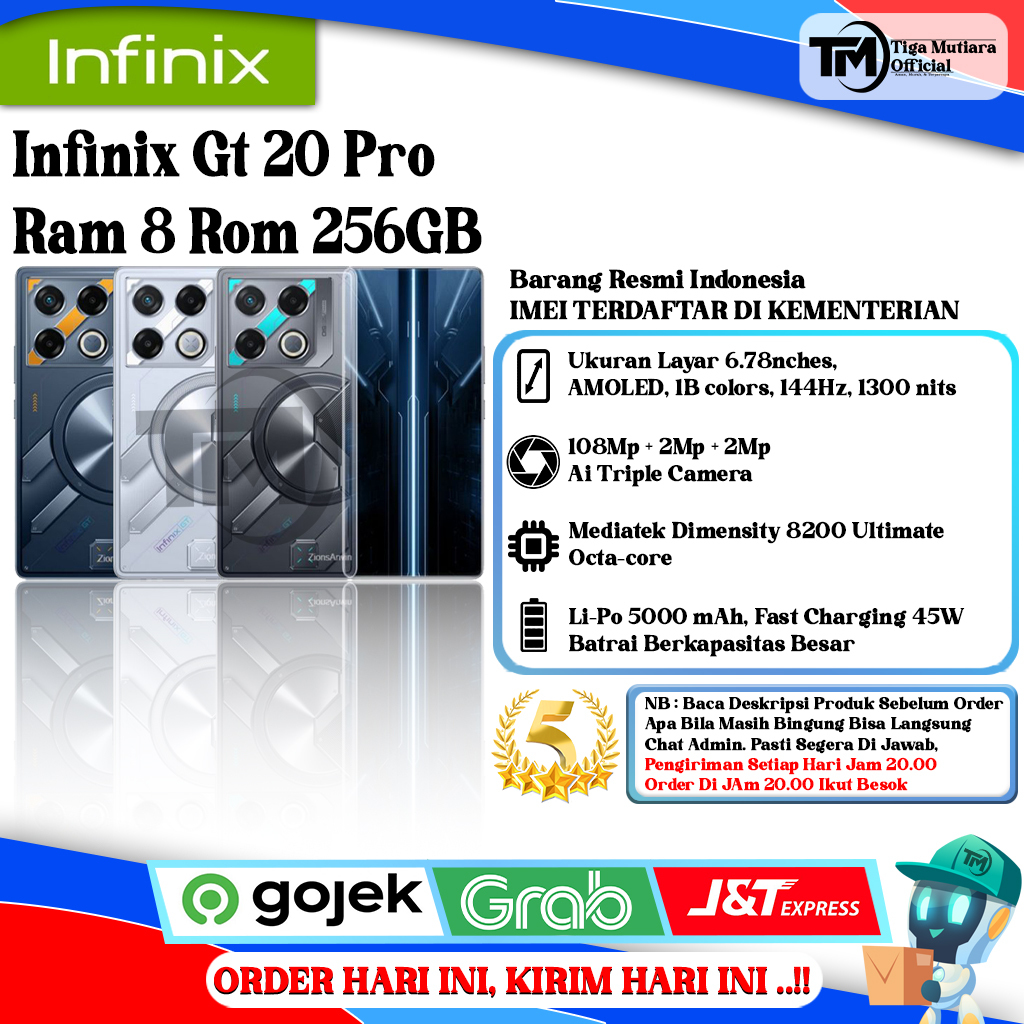 Jual Infinix GT 20 Pro Ram 8/256GB | Ram 12/256GB Segel Original & Bergaransi Resmi | Shopee ...