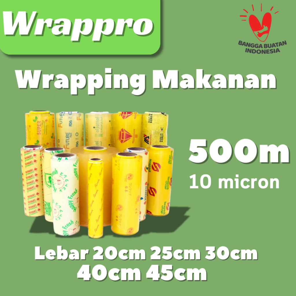 Jual Plastik Wrapping Makanan - Premium Plastik Wrap Makanan - Plastic ...