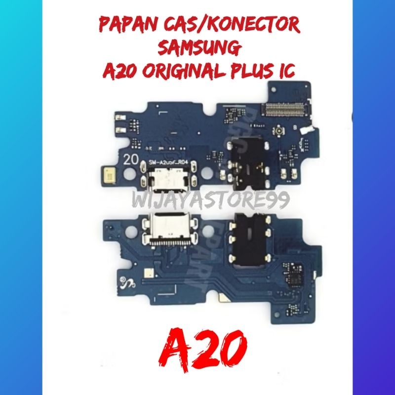 Jual Papan cas /konektor samsung A20 original plus ic | Shopee Indonesia