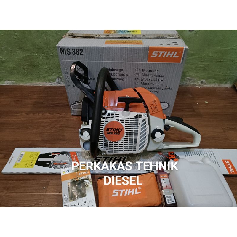 Jual Mesin Gergaji Senso STIHL MS-382 Bar 25" 42T Madein Brazil Lengkap | Shopee Indonesia