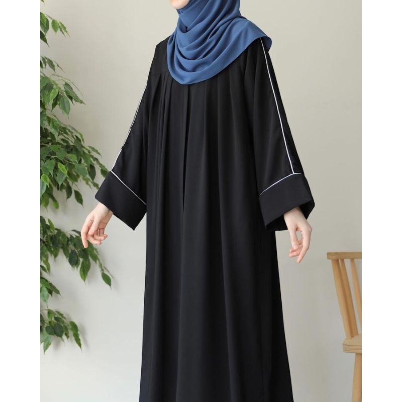 Jual Abaya Hitam Polos Premium Desain Arabian Elegan Aesthetic Model ...