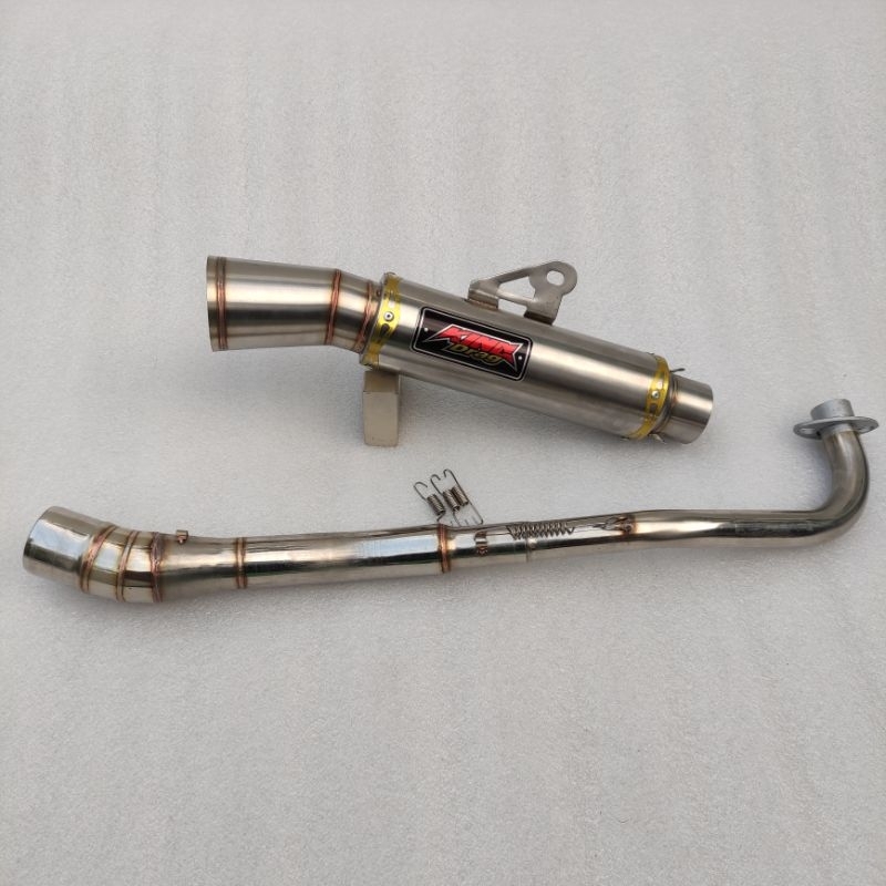 Jual King drag exhaust Canister 51mm tube type open pipe 1set for Xrm ...