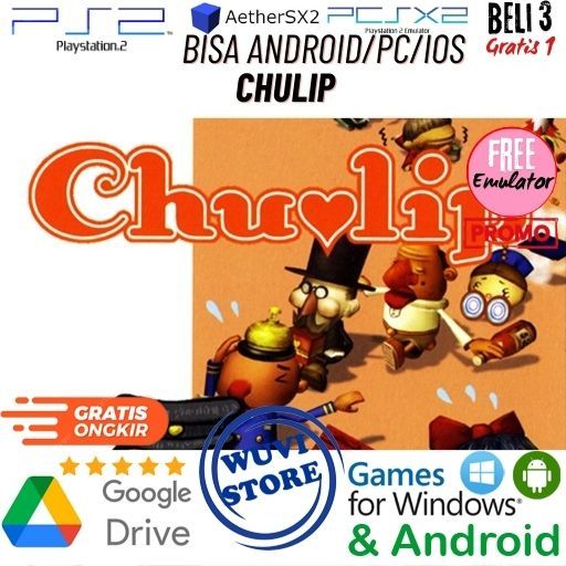 Jual PS 2 Chulip | Bisa di PC / Android / IOS Plus Emulator | Beli 3 Gratis 1 | Shopee Indonesia
