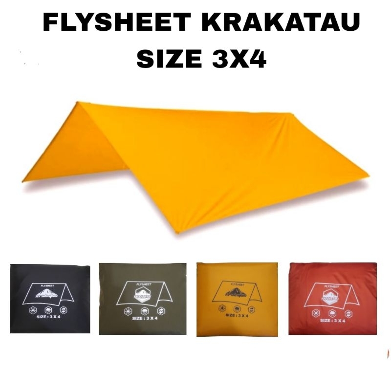 Jual Flysheet Tenda 3x4 krakatau mountain / Flysheet waterproof / Tutup ...