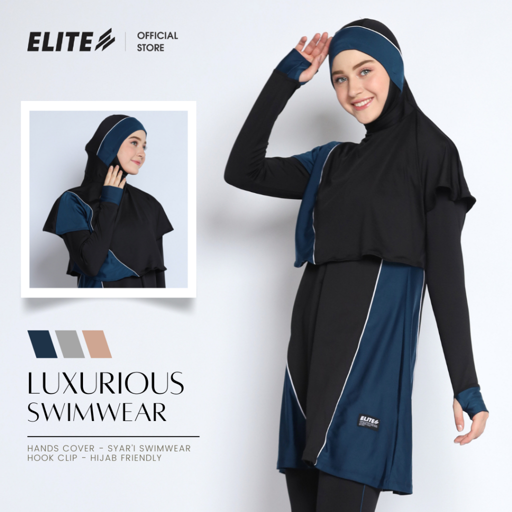 Jual ELITE - Baju Renang Muslim Syar'i AMEENA Hijab Friendly | Luxury ...