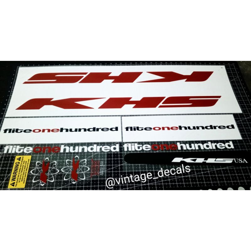 Jual sticker decals replacement KHS flite100 fliteonehundred | Shopee ...