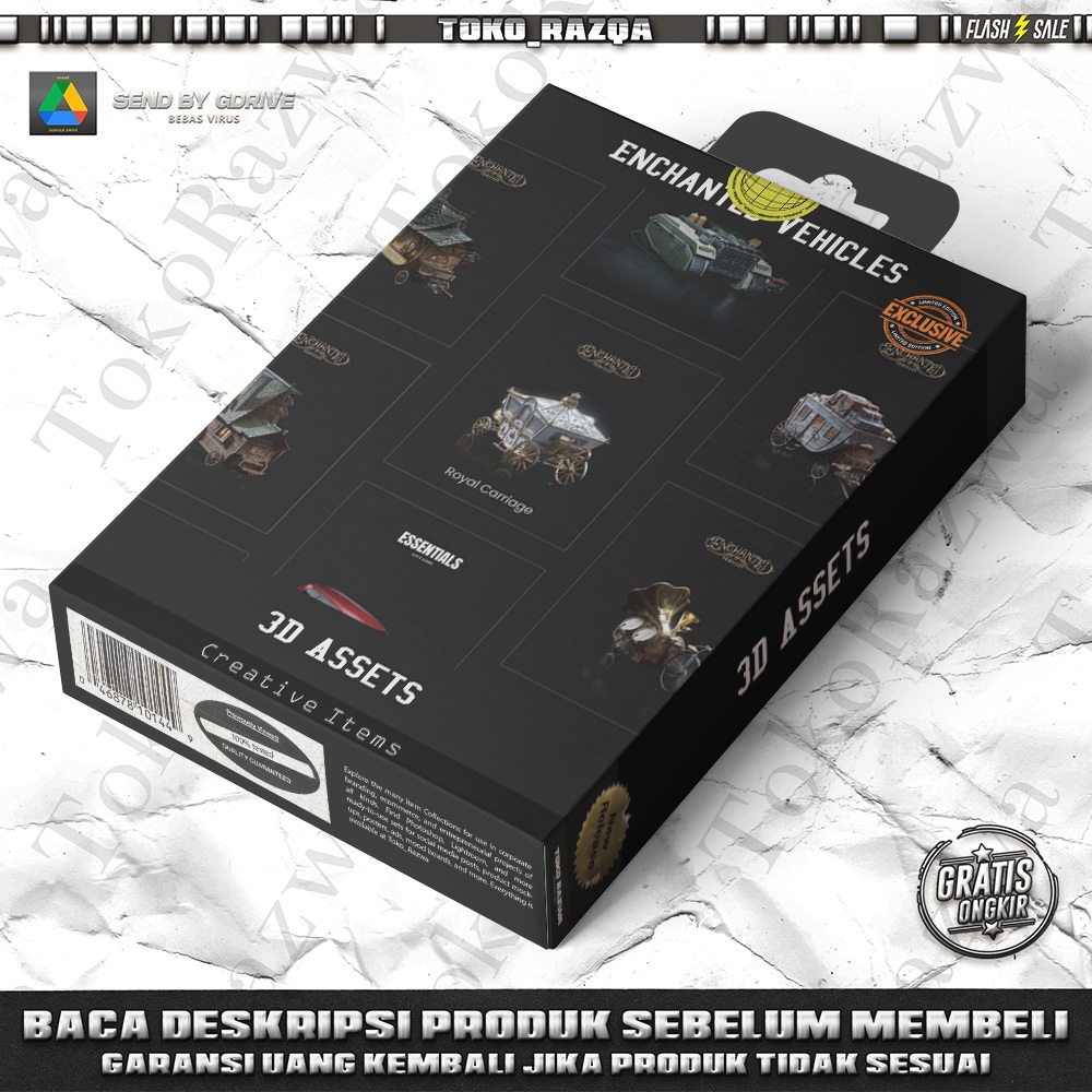 Jual 300824 - KitBash3D - Enchanted Vehicles For Blender - 3D Assets | Shopee Indonesia