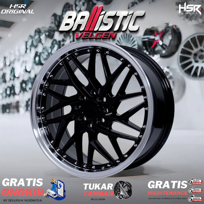 Jual Velg Racing Original HSR Terbaru Type SEPULU Ring 17 Lubang Baut/PCD 4X100 dan 4X114,3 Velg ...