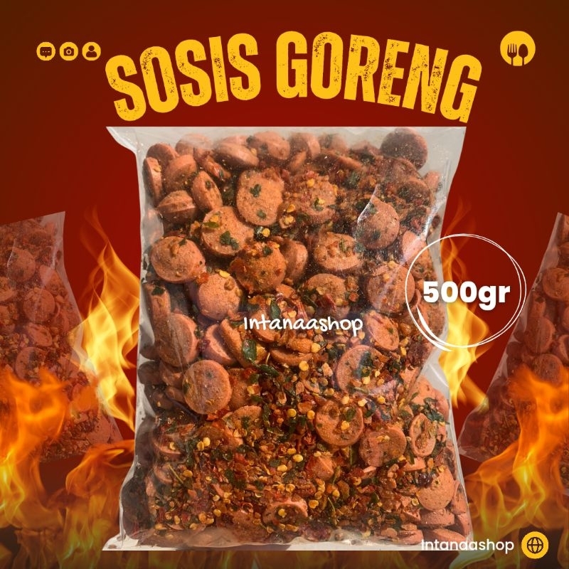 Jual KERIPIK SOSRENG SOSIS GORENG PEDAS CIKRUH 500gr | Shopee Indonesia