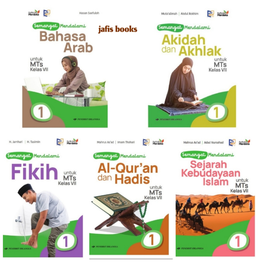 Jual ORI harga satuan buku teks MTS kurikulum merdeka untuk kelas 7 penerbit Erlangga | Shopee ...