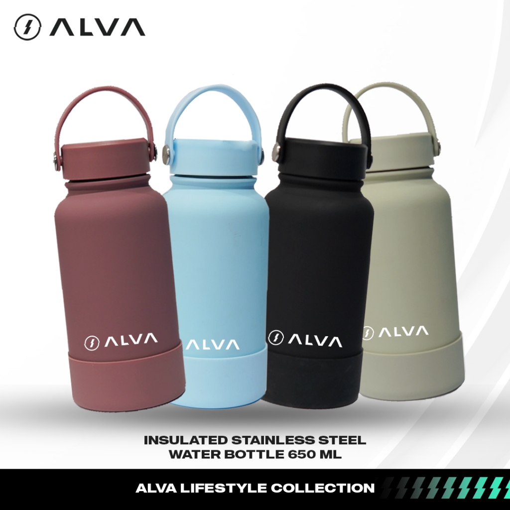 Jual ALVA - Insulated Stainless Steel Water Bottle 650 ml | Shopee ...