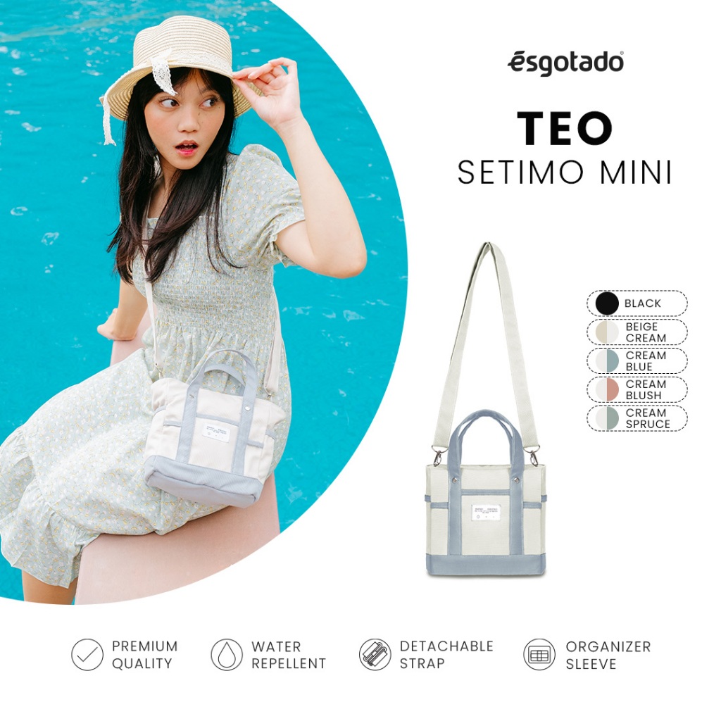 Jual Esgotado Tas Tote Bag Wanita Kanvas - Teo Setimo Mini - Water ...