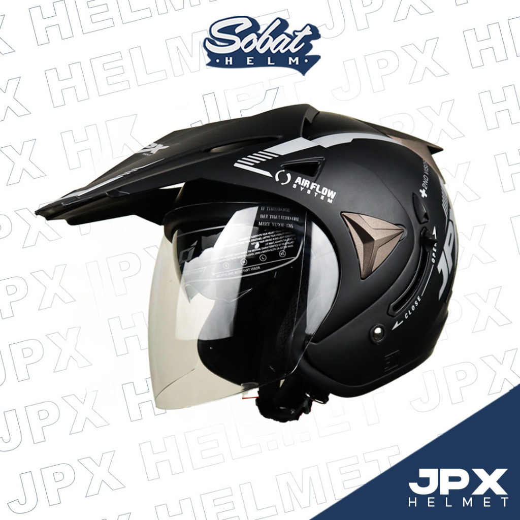 Jual SOBATHELM Helm JPX SUPERMOTO Helm Cross Half Face SNI | Shopee ...