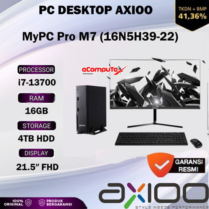 Jual AXIOO PC DESKTOP MYPC PRO M7 (16N5H39-22) i7-13700 RAM 16GB ...