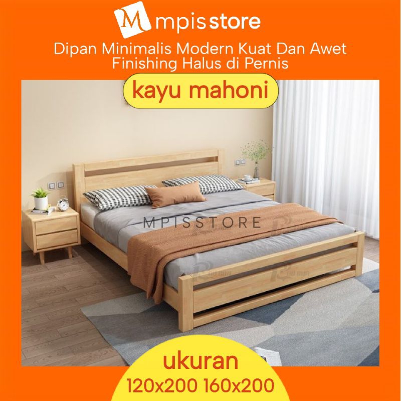 Jual Dipan tempat tidur kayu minimalis 120x200 divan kasur rangka ...