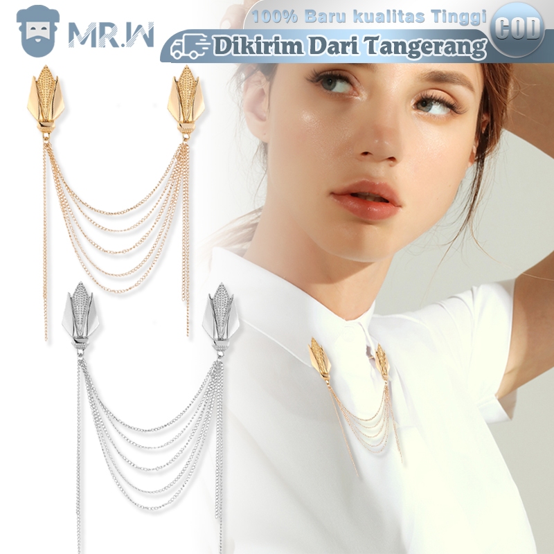 Jual Pin Bros Rantai Bros Baju Rantai Bros Kerah Kemeja Kristal Pin Blazer Bross Kerah Baju ...