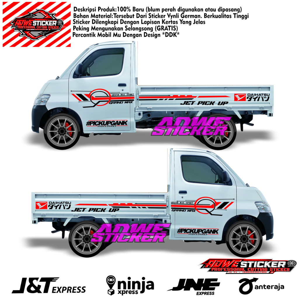 Jual Stiker cutting pick up gran max apv CARRY L300 t120ss stiker ...