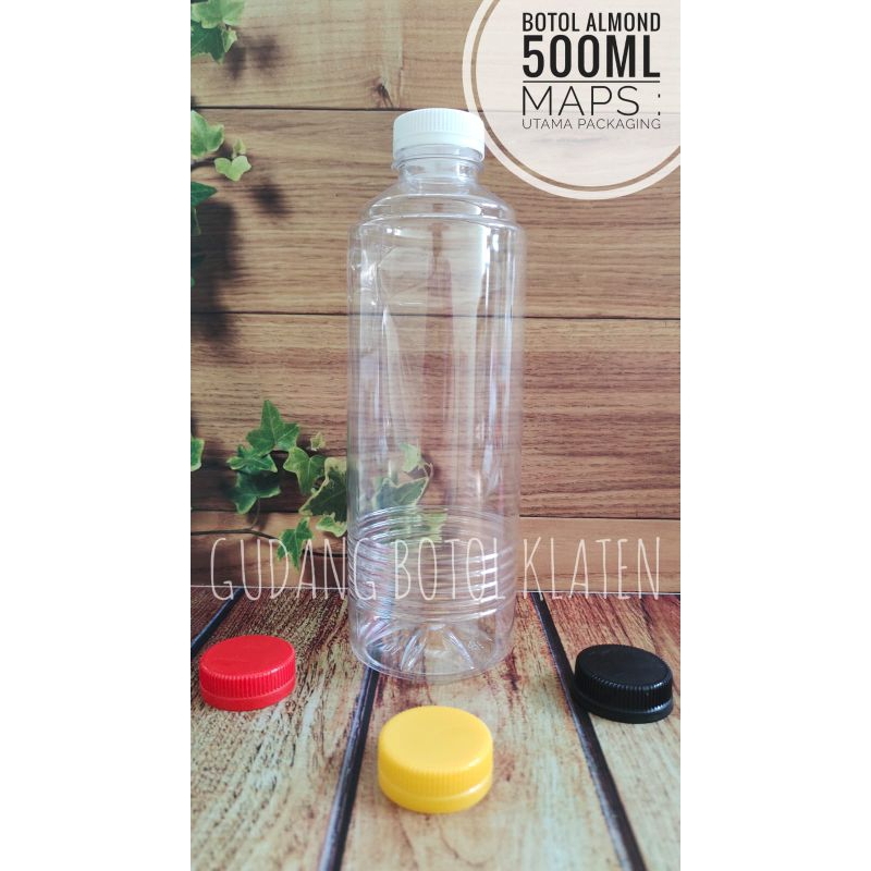 Jual Botol Almond 500ml | botol kemasan plastik volume 500ml | Shopee ...