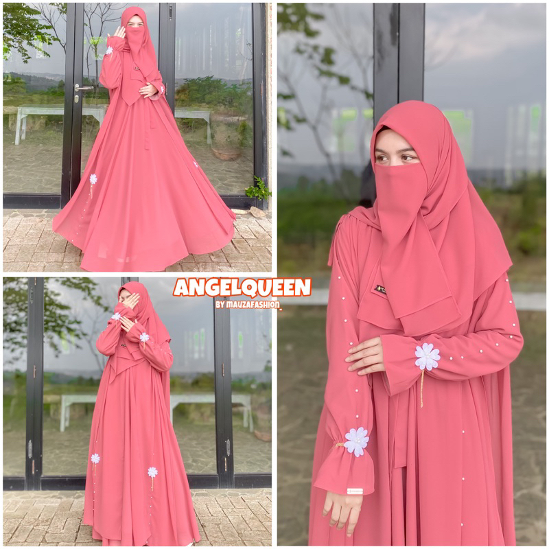Jual ANGELQUEEN gamis/dress/abaya/bajuterbaru by mauzafashion | Shopee Indonesia