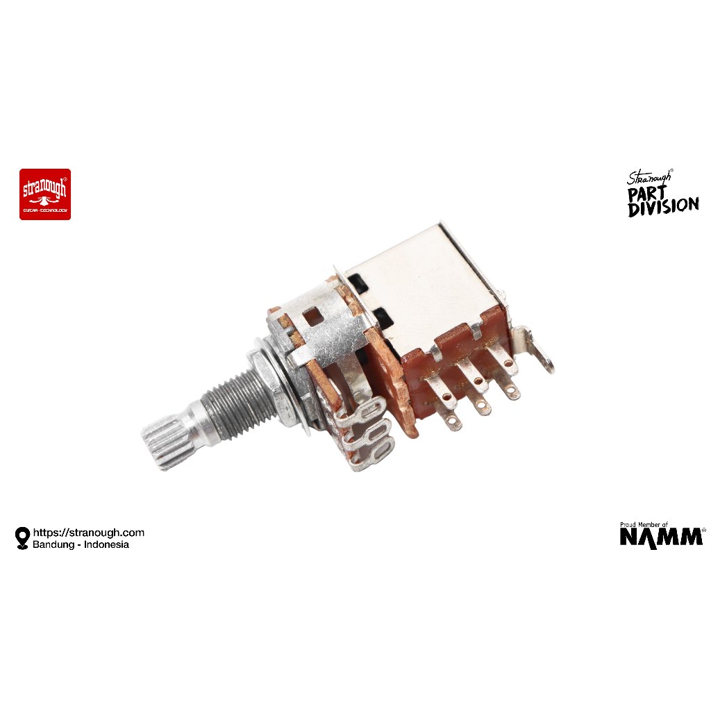 Jual Alpha 500k A (Audio) Push Pull Split Shaft Potentiometer | Shopee Indonesia