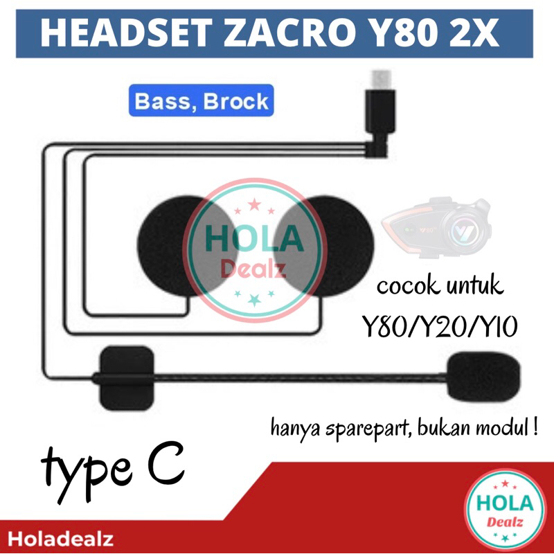 Jual PART HEADSET INTERCOM ZACRO Y80 2X HEADSET ZACRO Y80 SPEAKER ZACRO Y80 ORIGINAL | Shopee ...