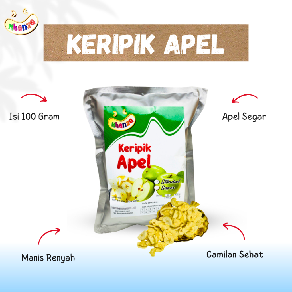 Jual Kripik Apel 100 gr Foil Khas Kota Wisata Batu | Shopee Indonesia