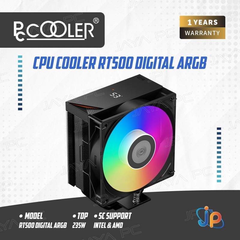 Jual PCCOOLER RT500 Digital ARGB - CPU Cooler Fan Intel & AMD | Shopee Indonesia