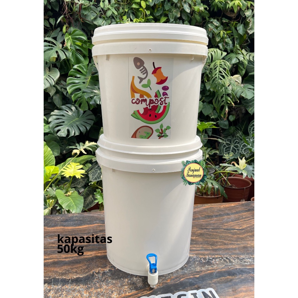 Jual Tong kompos Tong Komposter/ pengolahan sampah organik Ember 50kg ...