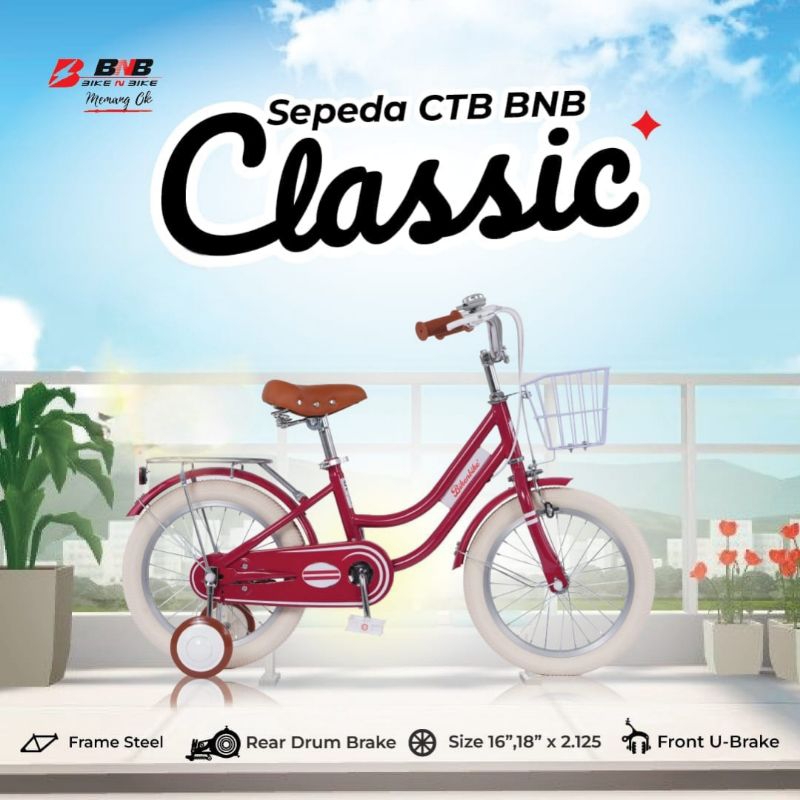 Jual Sepeda Anak BNB 16 inch Classic | Shopee Indonesia