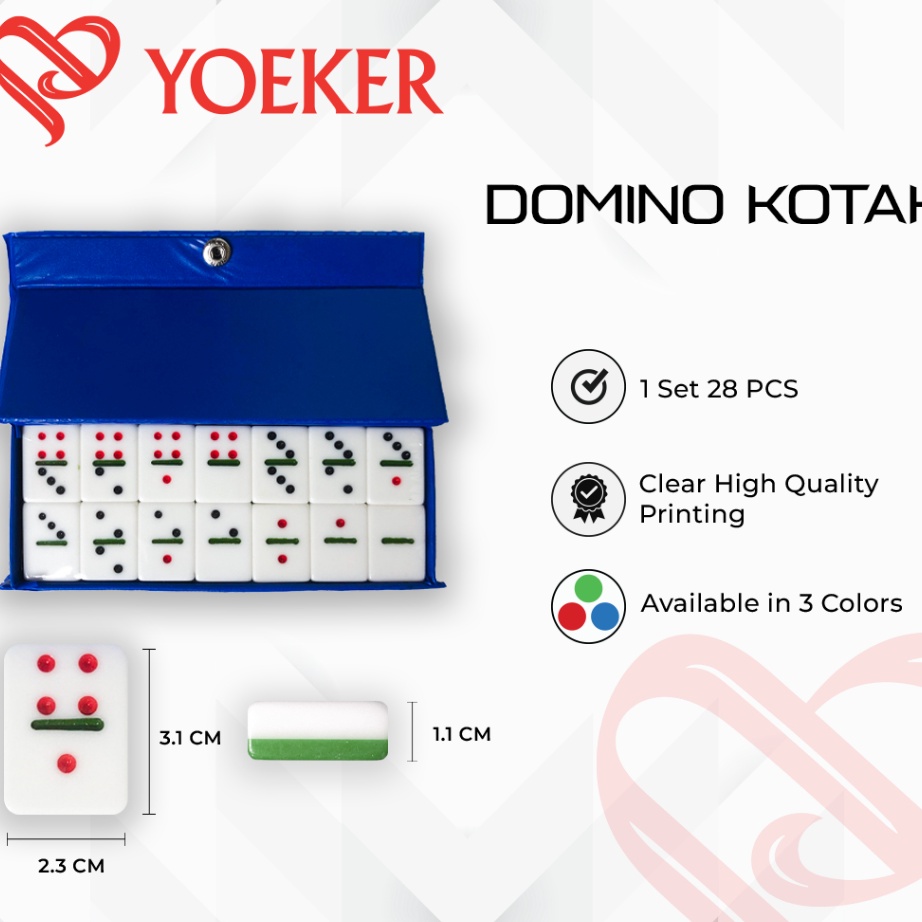 Jual HARGA SPESIAL 1 SET Domino Batu Gaple Kotak Tipis Tebal | Shopee ...