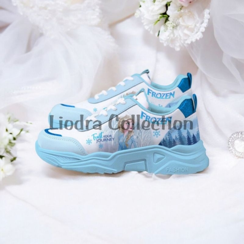 Jual Liodra Collection - Sepatu Sneakers Anak Frozen Princess Elsa ...