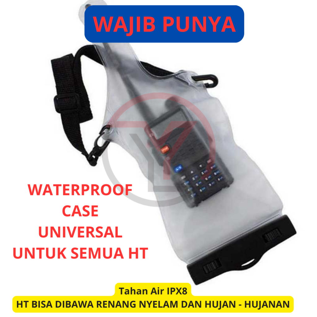 Jual Waterproof Case Bag sarung HT Case Walkie Handie Talkie Universal ...