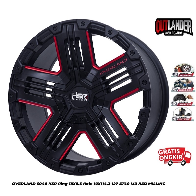 Jual Velg Racing Hsr Overland R18 Innova Terios Juke Biante Alphard ...