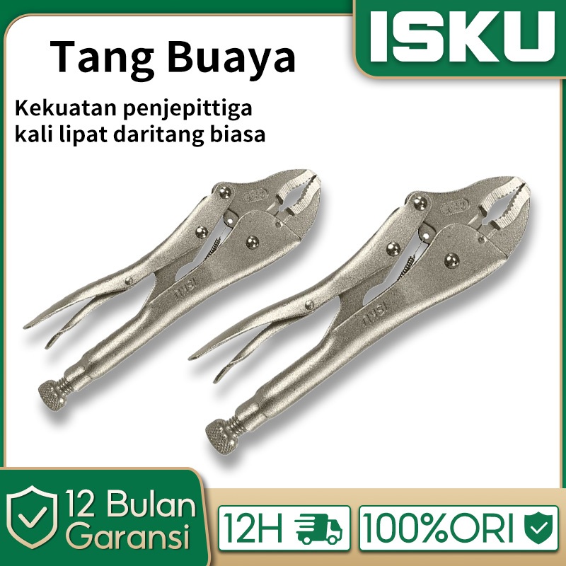 Jual ISKU Tang Buaya Tang Buaya 7/10 Inch 225mm Tang Jepit Locking ...