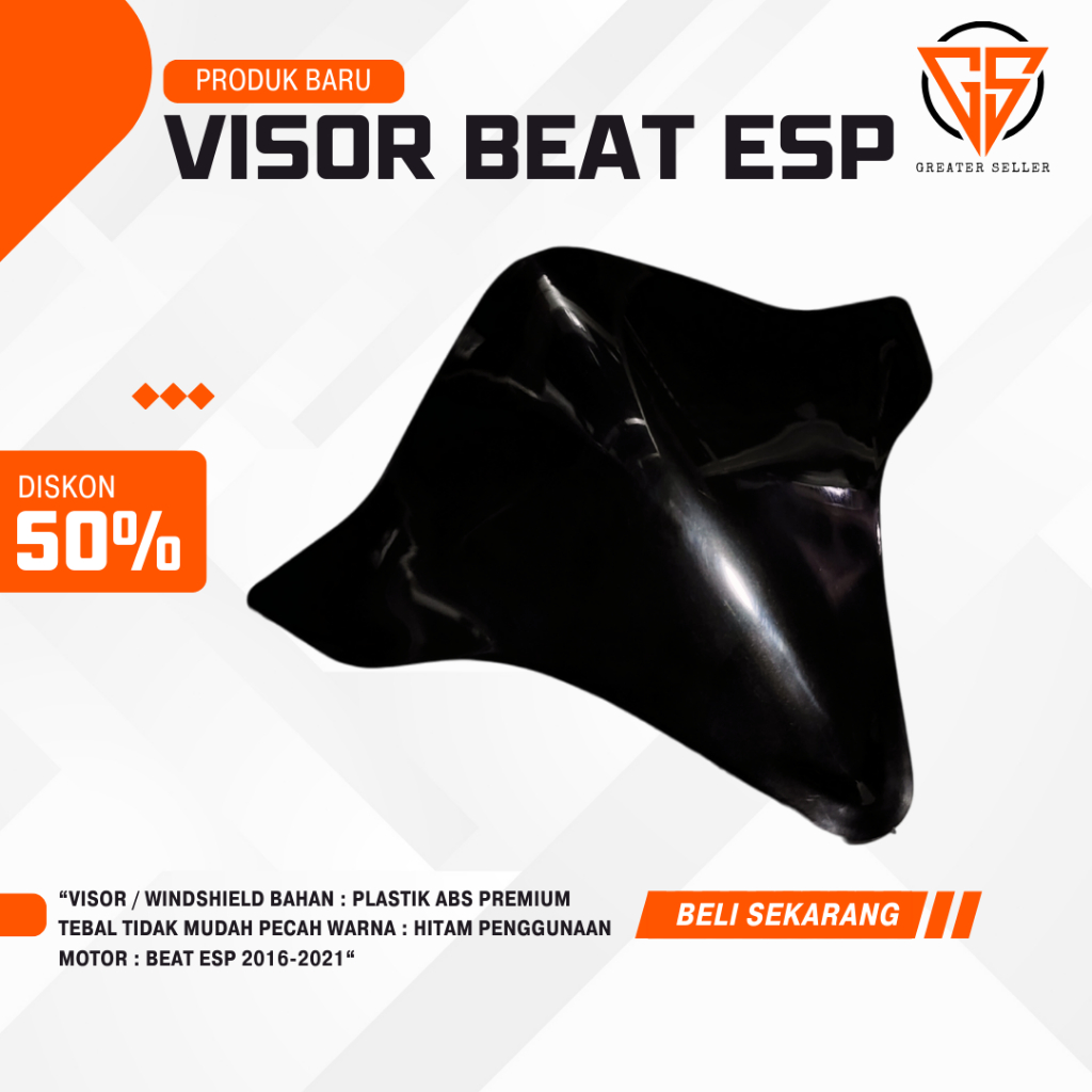 Jual VISOR/WINDSHIELD BEAT ESP 2016-2021 BAHAN ABS PREMIUM VISOR BEAT ...
