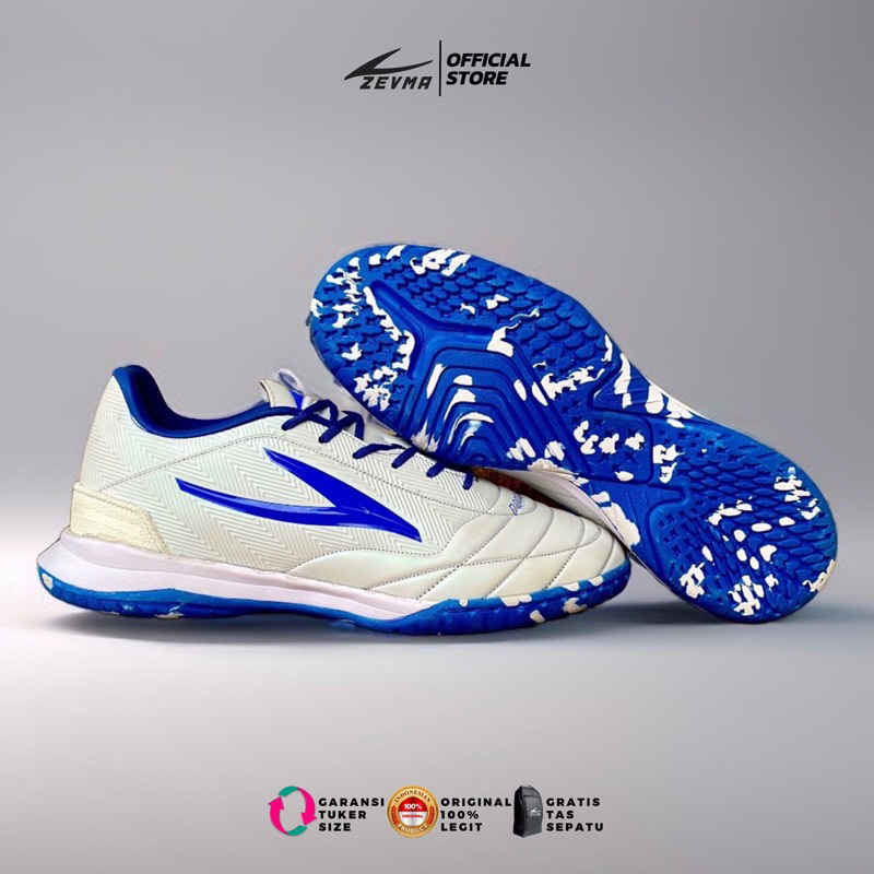 Jual Zevma Sepatu Futsal Panthera Pro - 2 White Camo Blue IC | Shopee ...