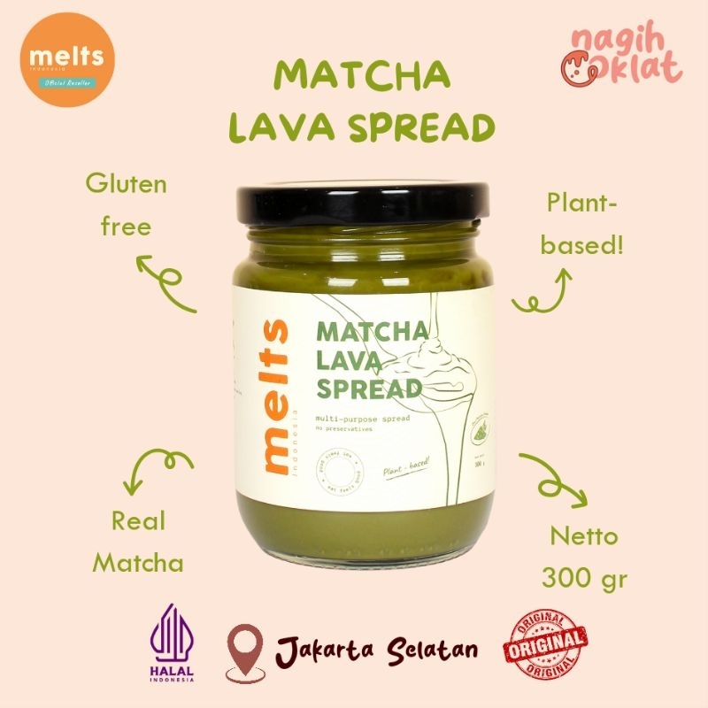 Jual MELTS Matcha Lava Spread | Selai untuk Roti Topping Kue Pastry ...