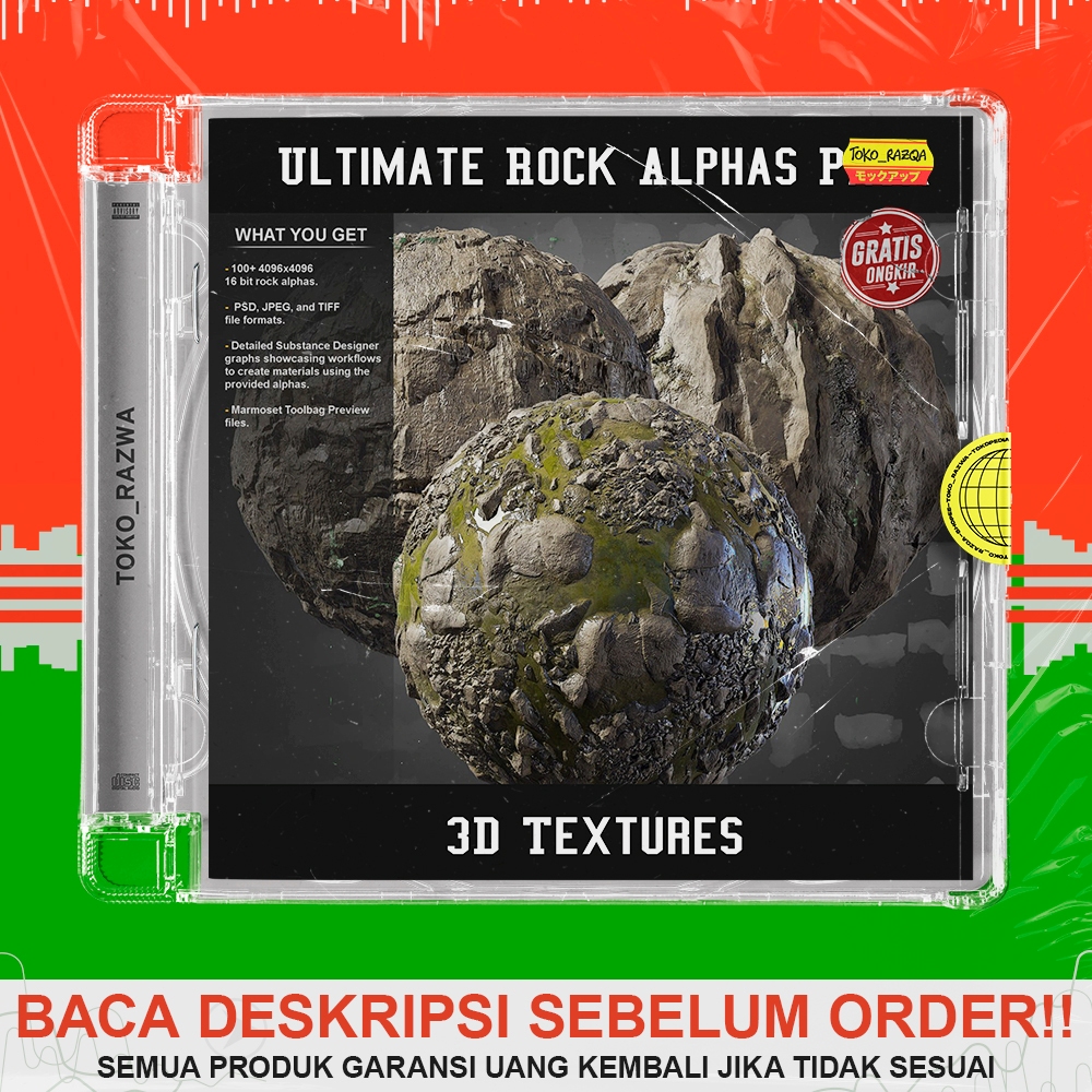 Jual 3D Textures - Ultimate Rock Alphas Pack For Blender Sculpting Brushes - 310824 | Shopee ...