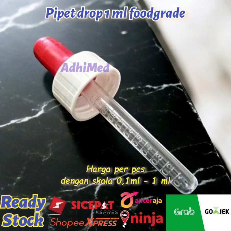 Jual pipet drop obat 1 ml / pipet drop 1 ml / pipet tetes obat | Shopee ...